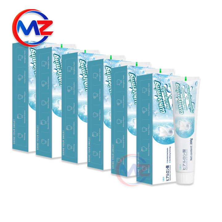 Hot sale （ SET OF 6 ) teeth Whitening toothpaste Peppermint Food Graded ...