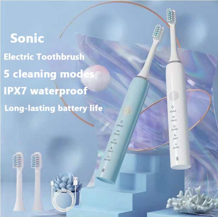 SHARP แปรงสีฟันไฟฟ้า +หัวแปรง3หัว Electric Toothbrush อัตโนมัติ USB ...