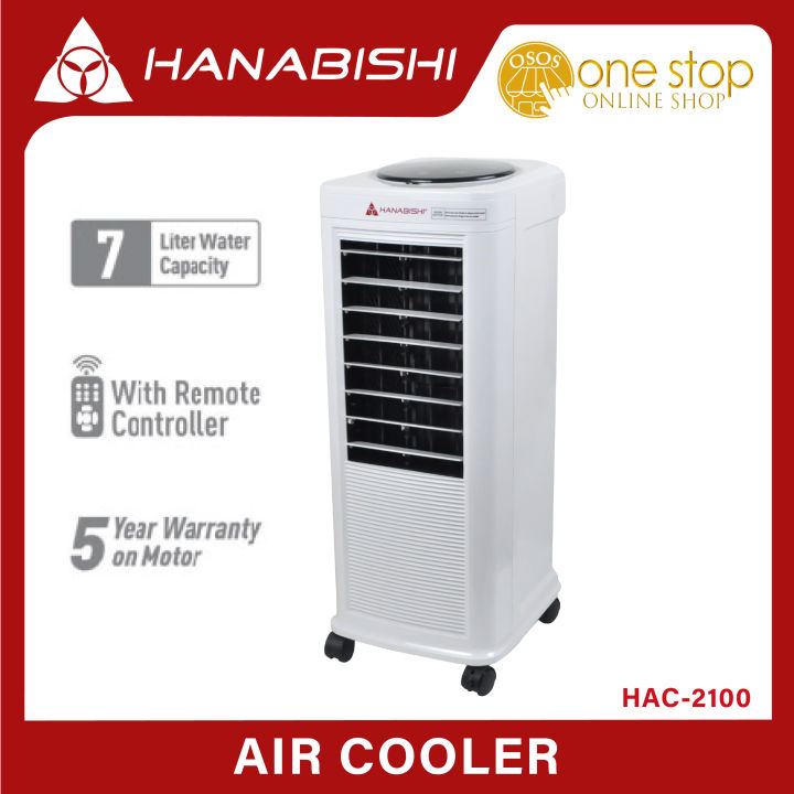 HANABISHI Original Air Cooler with Ionizer 7 Liter Tank with LED ...