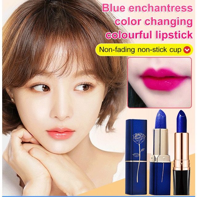 Lonice Store Blue Enchantress Color Changing Lipstick, Blue Rose ...