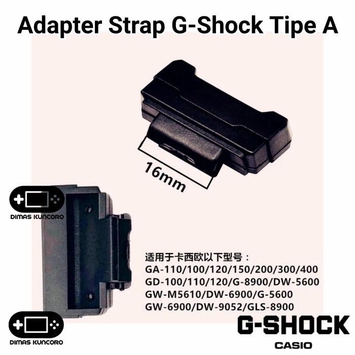 SA Adapter Strap G-Shock Tipe A Tali Nato Zulu Conector Konektor GShock ...