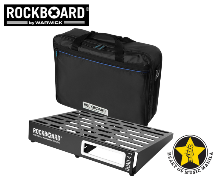 Warwick RockBoard QUAD 4.1 Pedalboard with Gig Bag for 7 to 12 pedal ...
