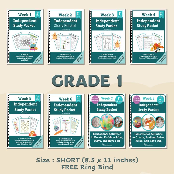 GRADE 1 Independent Study Packet (Worksheets / Workbooks) | Lazada PH