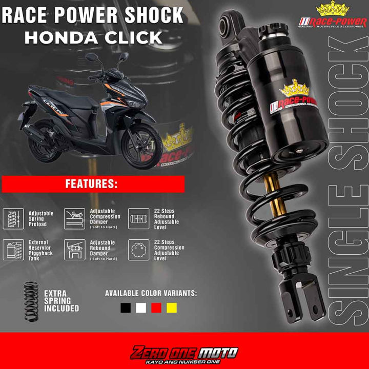 Z1 Race Power Shock Absorber 335mm For Click 125/150 & Click 160 Rear ...