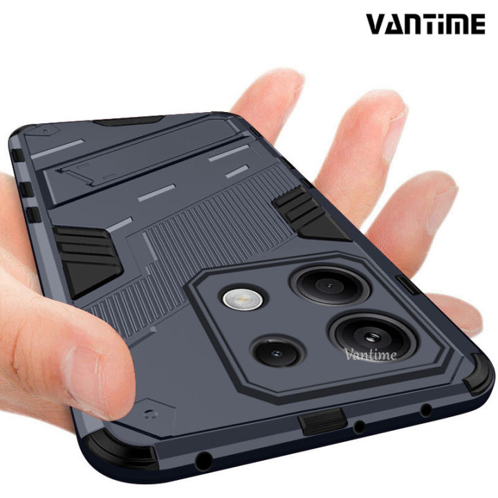 Vantime for Xiaomi Redmi Note 13 5G Case Kickstand Camera Protector Shockproof Armor Case Heavy ...