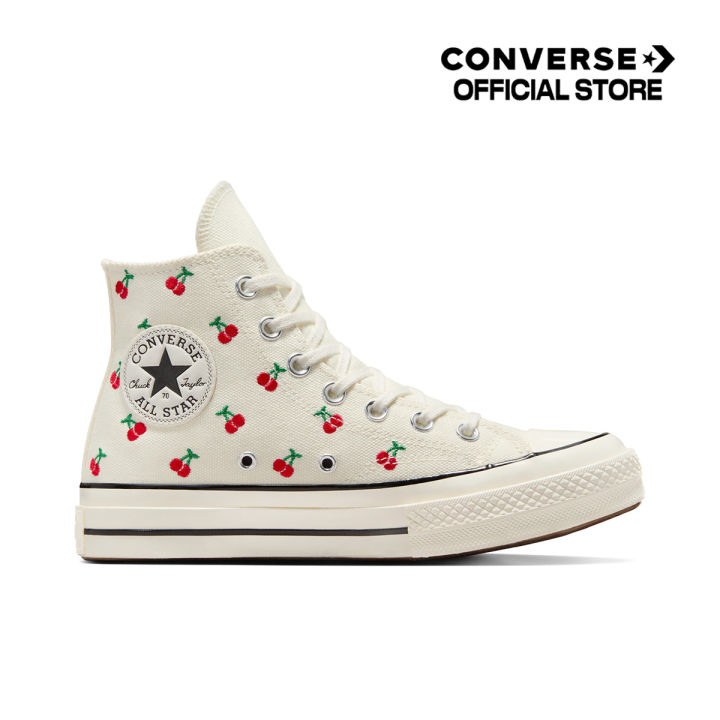 CONVERSE รองเท้าผ้าใบ CHUCK 70 CHERRY ON WOMEN CREAM/RED (A08863C ...
