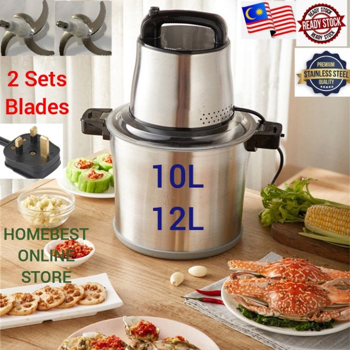 10L /15L Big Capacity Heavy Duty Blender Grinder Meat Mincer-Pengisar ...