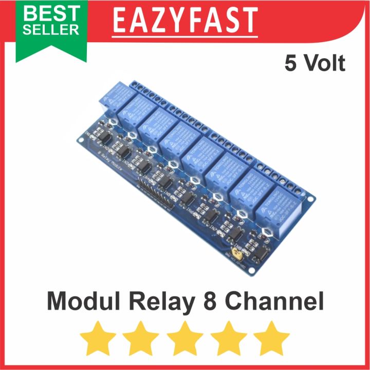 Modul Relay 8 Channel Arduino SPDT 5V 5 Pin | Lazada Indonesia