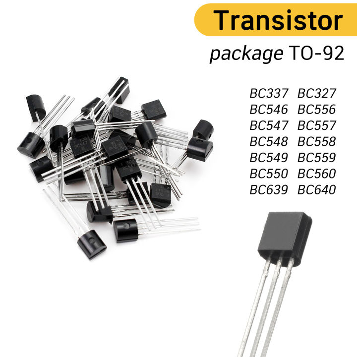 (2ตัว) Transistor NPN , PNP TR BC337 BC327 BC517 BC546 BC556 BC547 BC557 BC548 BC558 BC549 BC559 ...