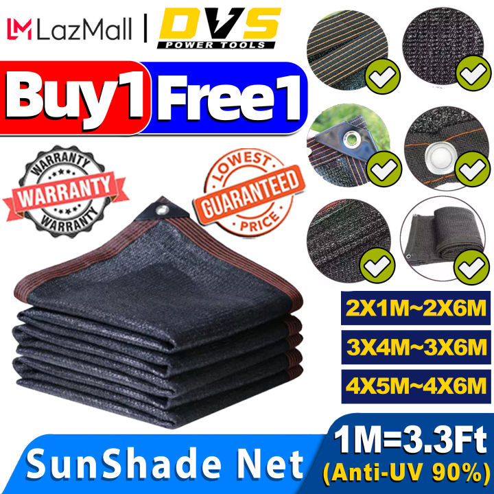DVS【Buy 1 Free 1】Shade Net multi-function 90% Anti-UV Sun Shade Net ...
