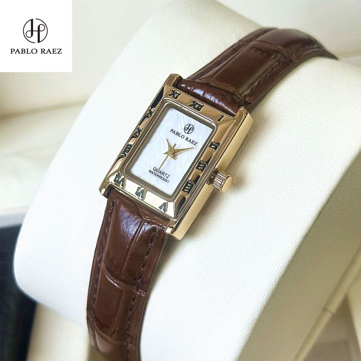 PABLO RAEZ นาฬิกาผู้หญิงสีทองหรูหราพร้อมนาฬิกากันน้ำระดับอารมณ์สง่างาม ...