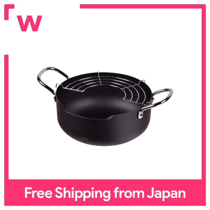 Tempura pan 22cm IH compatible Iron fried food pan made in Japan Made ...