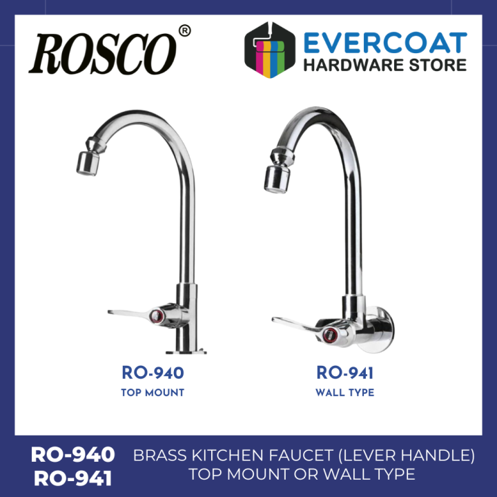 RO-940 & RO-941 Rosco Brass Kitchen Faucet (Lever Handle) | Lazada PH