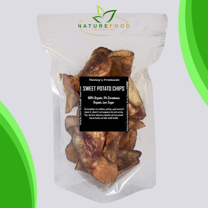 Sweet Potato / Camote Chips (Unsweetened / Lightly Sweetened, Organic ...