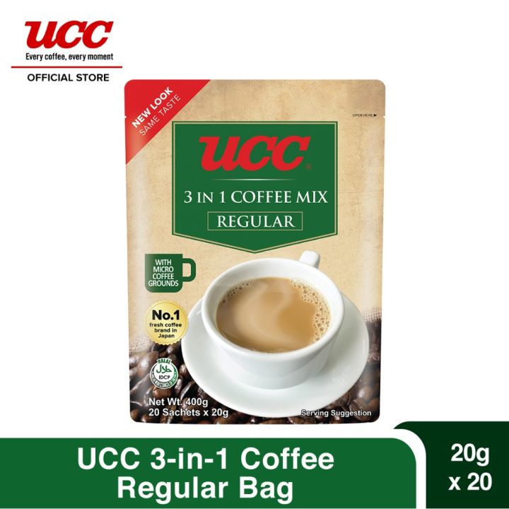UCC 3-in-1 Coffee Regular Bag (20g x 20) | Lazada PH