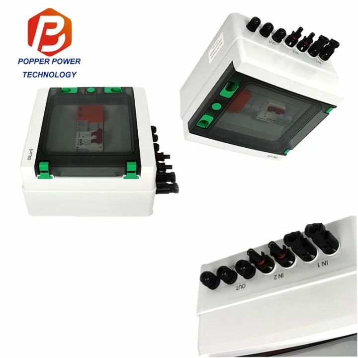 3 year warranty2 In 1 Out Combiner Box 500V 1000V 25A IP65 Waterproof ...
