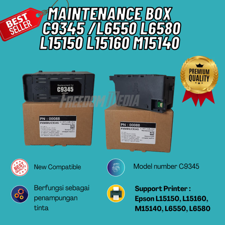 MAINTENANCE BOX C9345 EPSON L15150 L15160 L6550 L6580 ET-5800 | Lazada ...