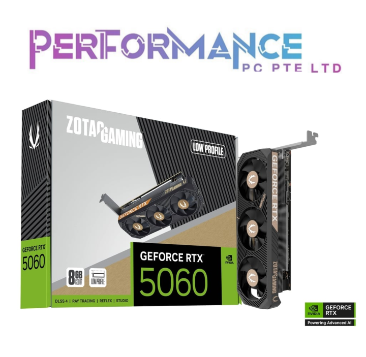 ZOTAC GAMING GeForce RTX 5060 LOW PROFILE GRAPHICS CARD (3 YEARS ...
