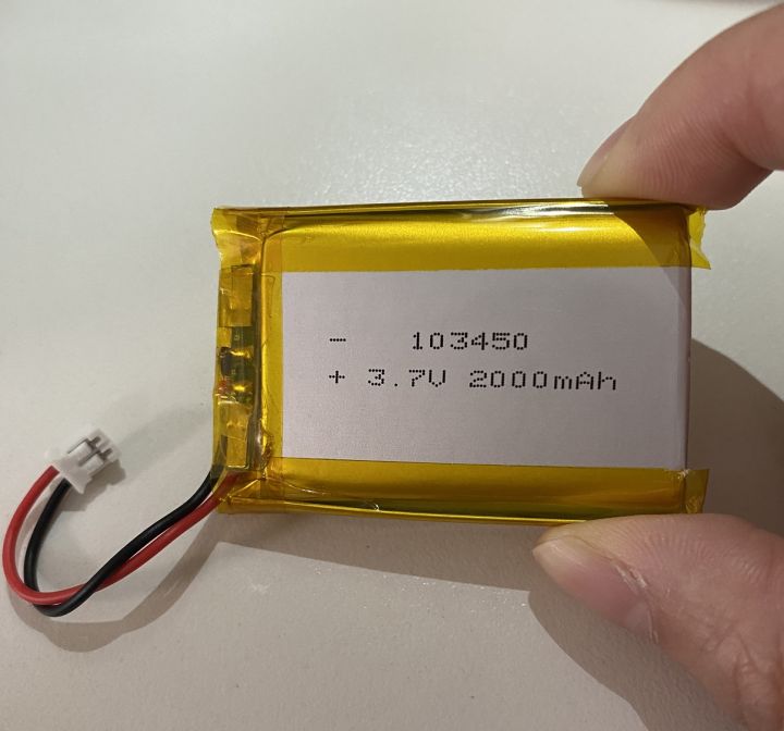 CE 3.7V 2000mAh 103450 Battery LiPo Rechargeable Batteries for Camera ...