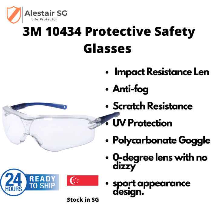 3M 10434 Protective Safety Glasses Goggles | Lazada Singapore