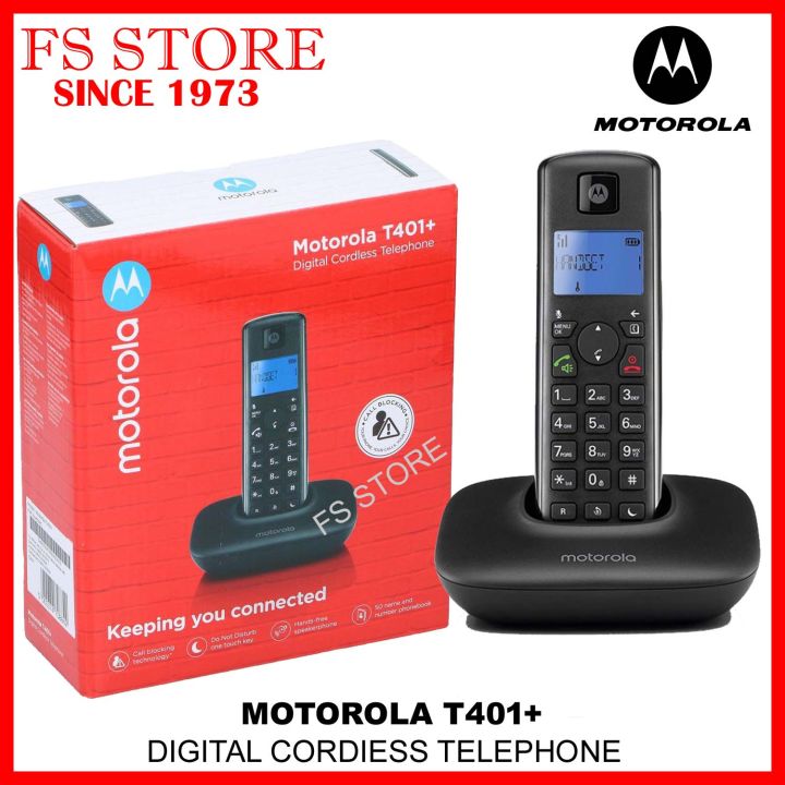 MOTOROLA ORIGINAL MALAYSIA T401+ DIGITAL CORDLESS TELEPHONE | Lazada