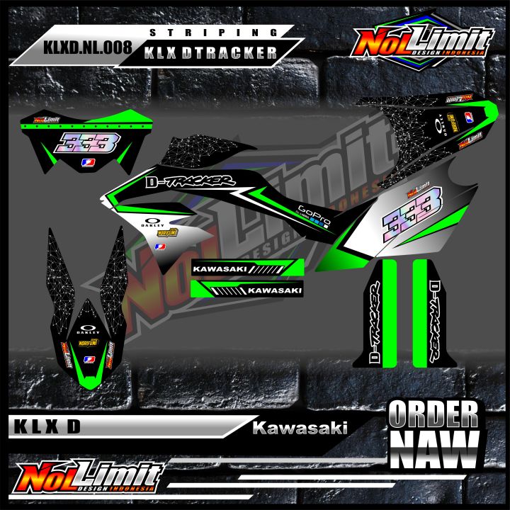 Sticker Striping KLX D-TRACKER - Sticker Striping Variasi Motor KLX D ...