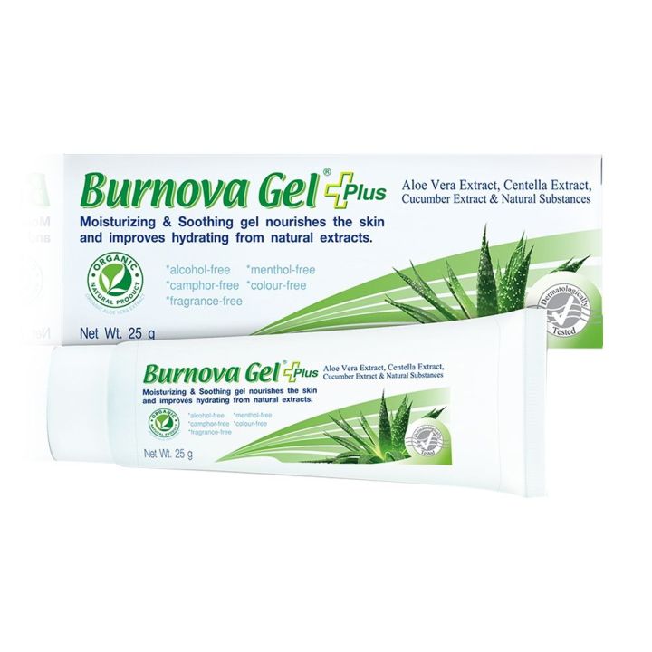 Burnova Gel Plus เบอร์นโนว่า เจล พลัส ขนาด 25 กรัม จำนวน 1 หลอด ...