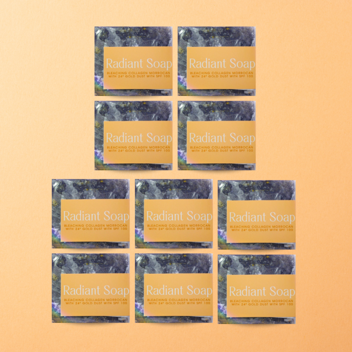 10 pcs Ideal Skin - Radiant Soap 24K Gold Dust Korea Glutathione ...