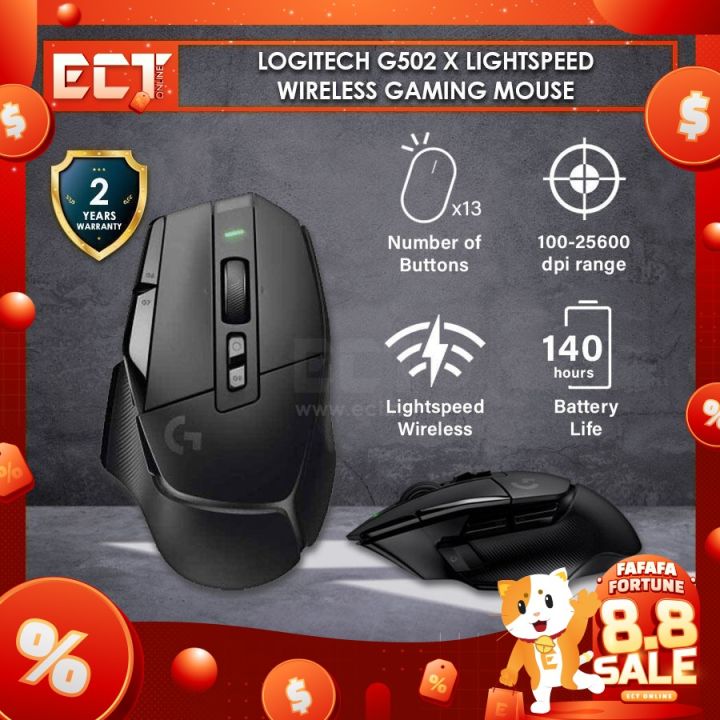 Logitech G502 X Lightspeed Wireless Gaming Mouse Black (910-006182) | White (910-006228) | Lazada