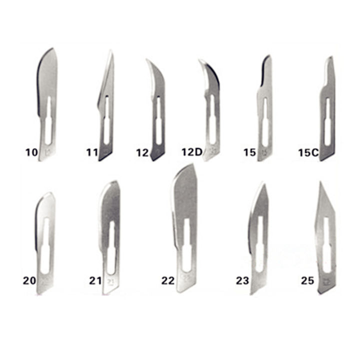 100 Pcs Scalpel Blades For Dental Stainless Steel Surgical Blade ...