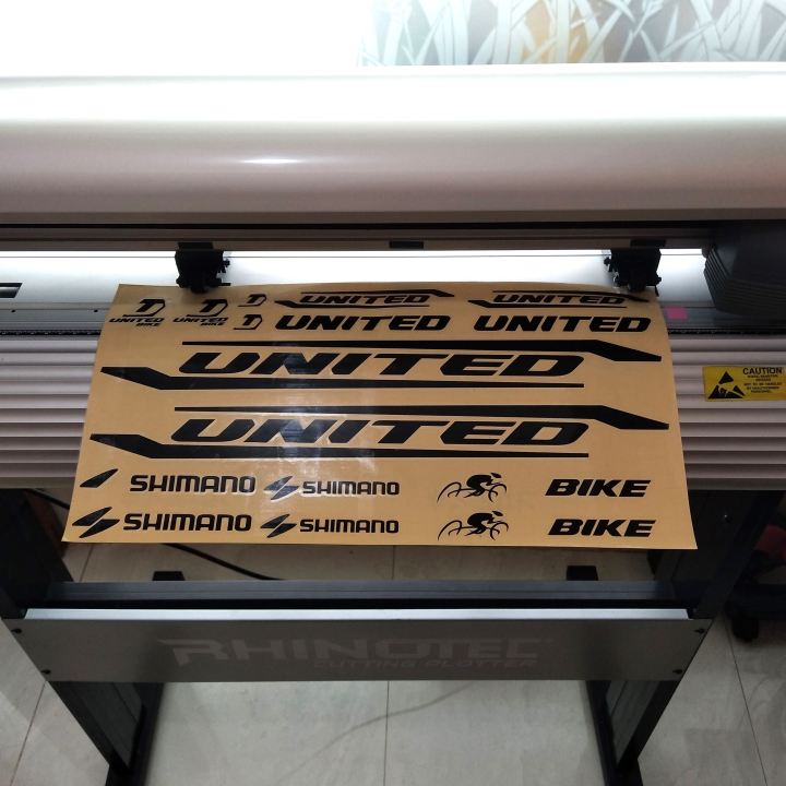 Cutting Stiker United Set Dewasa Variasi Sepeda Sticker Frame Aksesoris ...