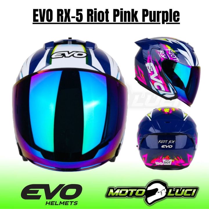 EVO RX-5 RIOT HALF FACE HELMET | Lazada PH