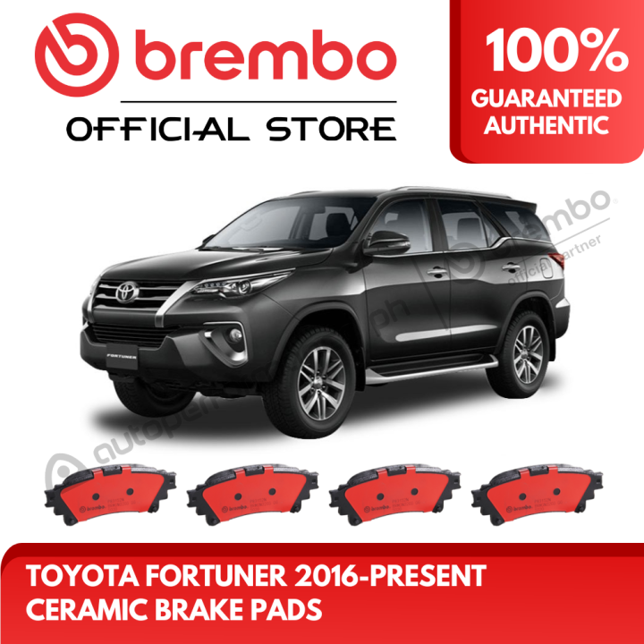 Rear Brake Pads for Toyota Fortuner 2016-Present - Brembo Ceramic ...