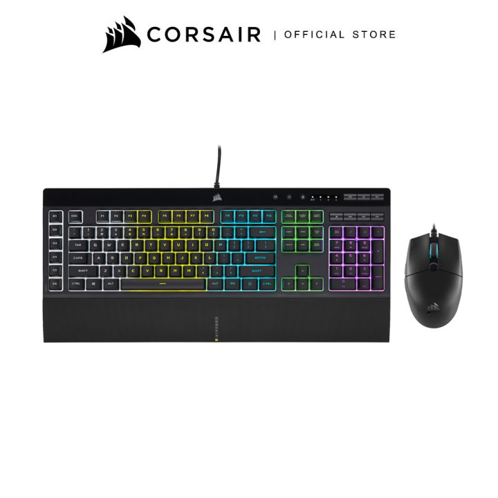 Corsair Keyboard & Mouse K55 RGB PRO + KATAR PRO Gaming Bundle (TH ...