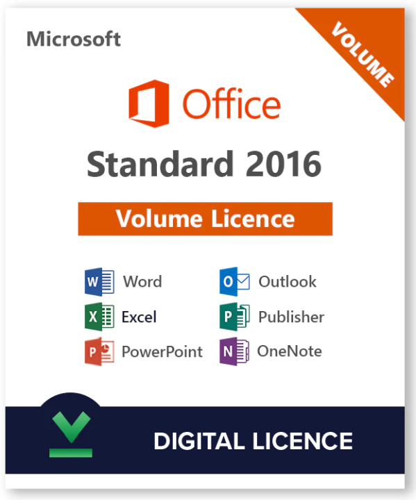 Microsoft Office 2016 Standard for 2 PC unit only Digital Volume ...