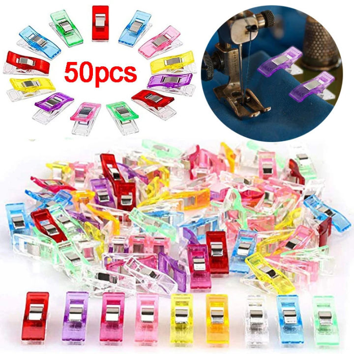 10-50pcs sewing garment clips multipurpose colorful small clips binding ...