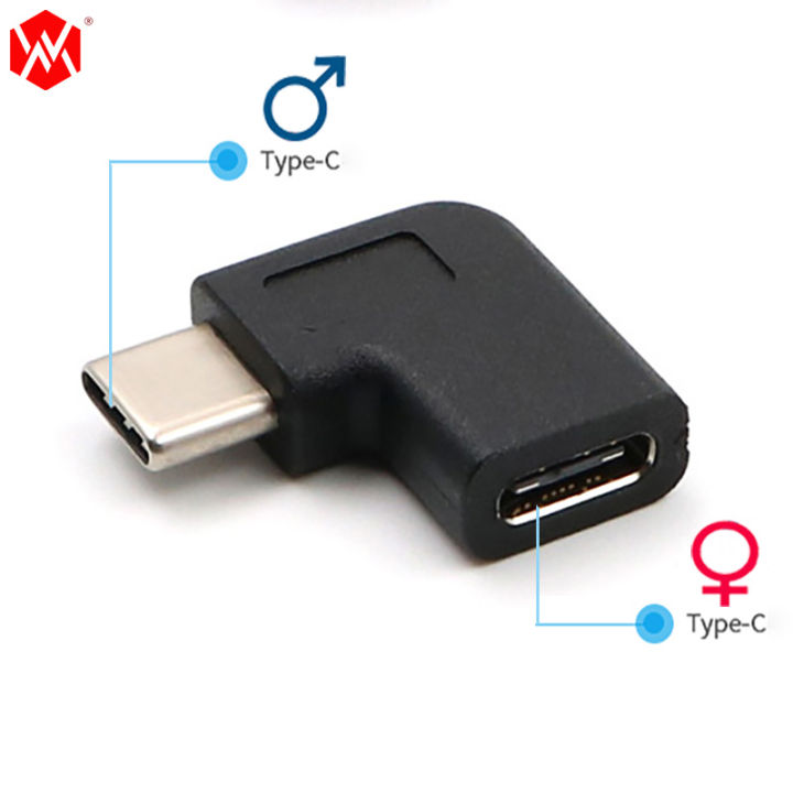 WM-019 Type-C male to female 90 degree extension cable adapter L type ...