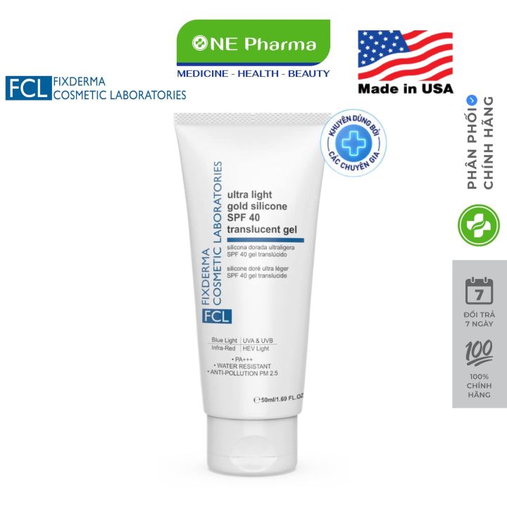 Gel Chống Nắng Đất Sét Vàng Thải Độc Da FCL Ultra Light Gold Silicone ...