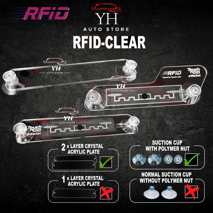 RFID Holder For Car RFID Tag Holder TNG RFID Sticker Holder My Frid ...