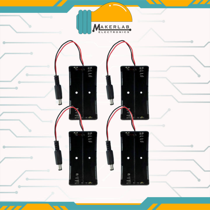 2 Cell – 18650 Battery Holder with DC Jack - 1Pc | 4Pcs | Lazada PH
