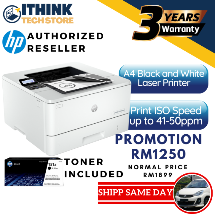 HP LaserJet Pro 4003dw Printer (2Z610A) INCLUDE TONER | Lazada