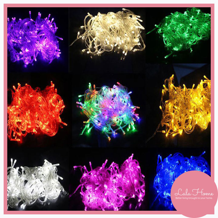 100 LED 10M Fairy DIY Colorful Twinkle String Light Lamp Change Modes ...