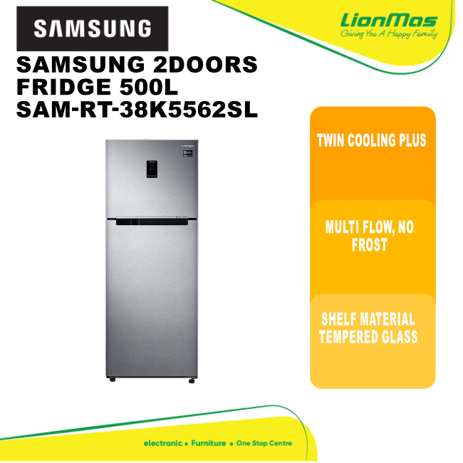 SAMSUNG 2DOORS FRIDGE 500L SAM-RT-38K5562SL | Lazada