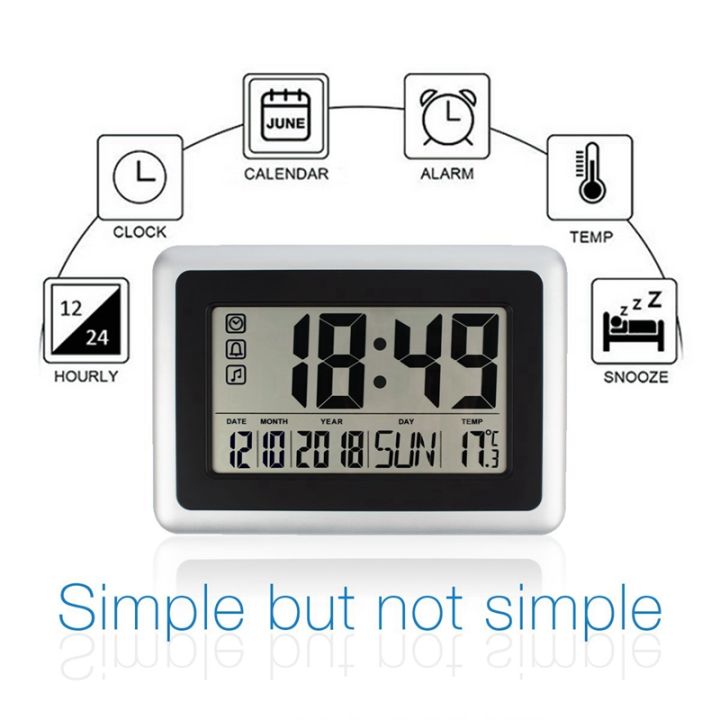 LABOT LED Electronic Digital Wall Clock Digital Electronic Clock Large ... LABOT LED Electronic Digital Wall Clock Digital Electronic Clock Large ...