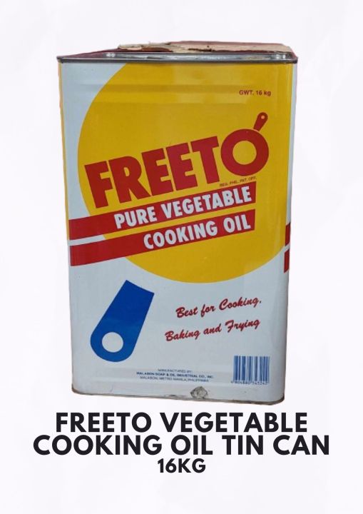 Freeto Vegetable Cooking Oil Tin Can 16kg | Lazada PH