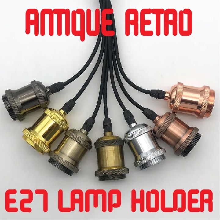 Antique Edison Retro Led Ceiling Bulb Holder Aluminium Pendant Light ...