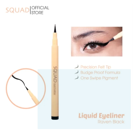 Squad Cosmetics Liquid Eyeliner [Gloss Felt Tip Liner] | Lazada PH