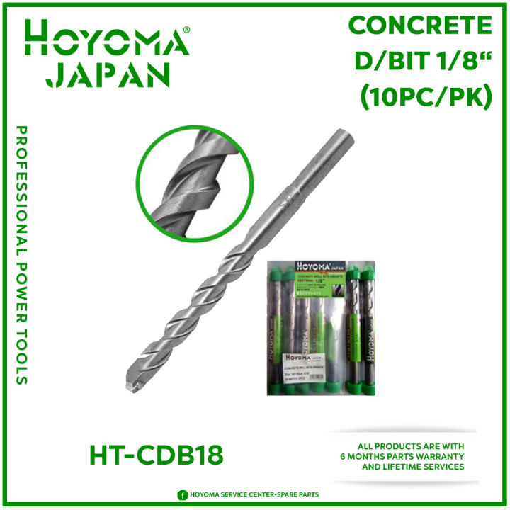 hoyoma concrete D/BIT 1/8"(10PC/PK) HT-CDB18 | Lazada PH