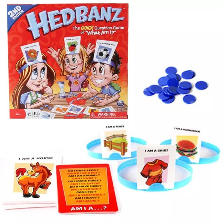 Hedbanz Game Guess The Card What Am I Board Game Toy Family Party ...