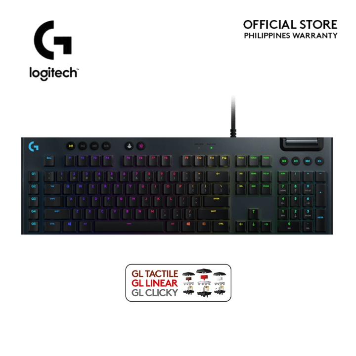 Logitech G813 GL Low Profile Switch Lightsync RGB Mechanical Gaming ...
